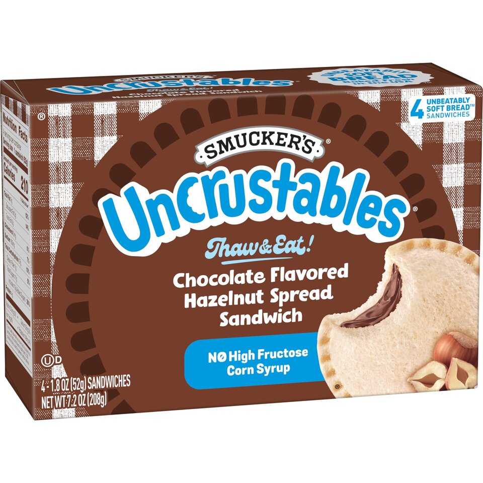 Chocolate Flavored Hazelnut Spread Frozen Sandwiches